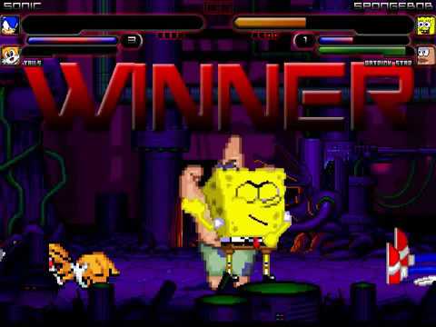 TheMattalocalypse Random Mugen Battle 519 Sonic & Tails VS. SpongeBob ...