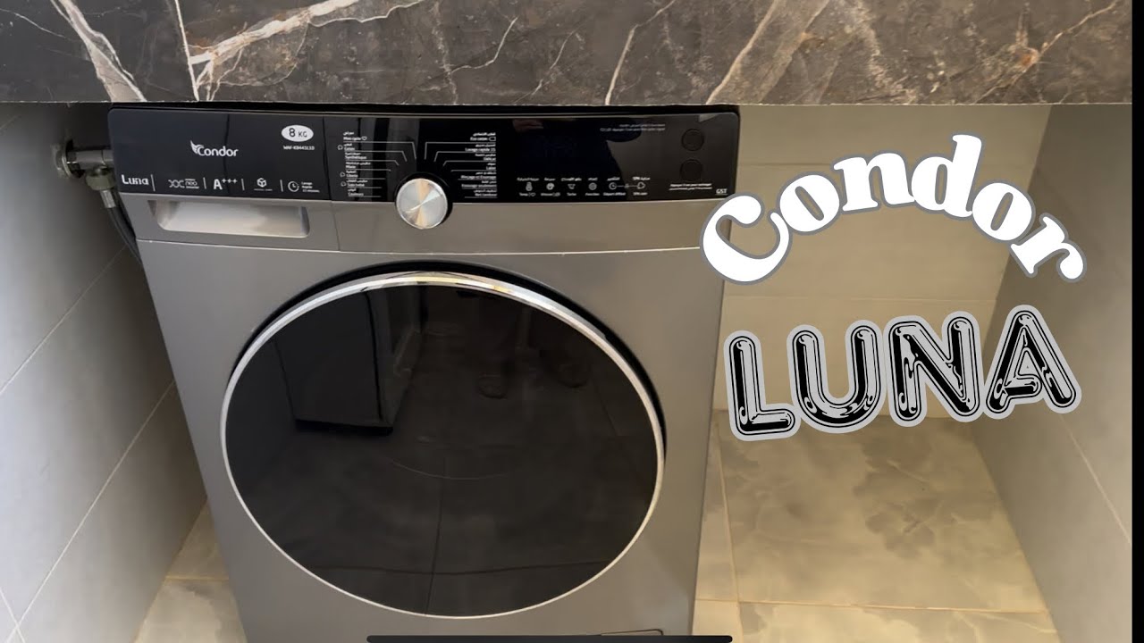 Machine à laver CONDOR LUNA /غسّالة الملابس كوندور لونا - YouTube