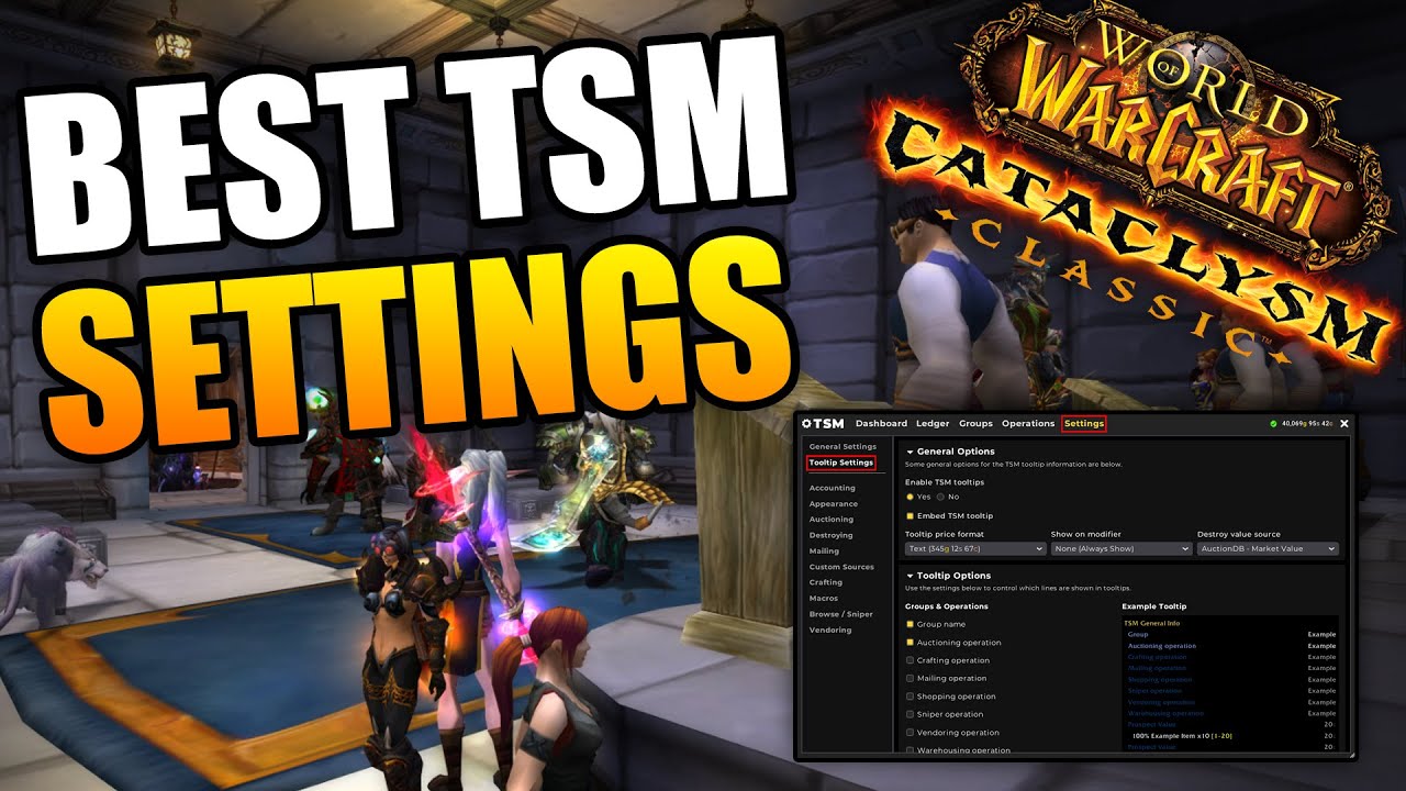 Best TSM Settings for Gold Making & Flipping in Cataclysm Classic - YouTube