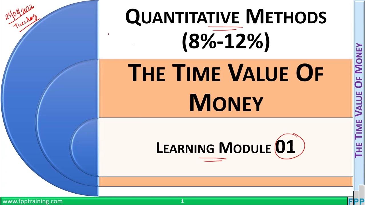 Class 102: Quantitative Methods: Module 1 Part 1: The Time Value of Money (2023) - YouTube