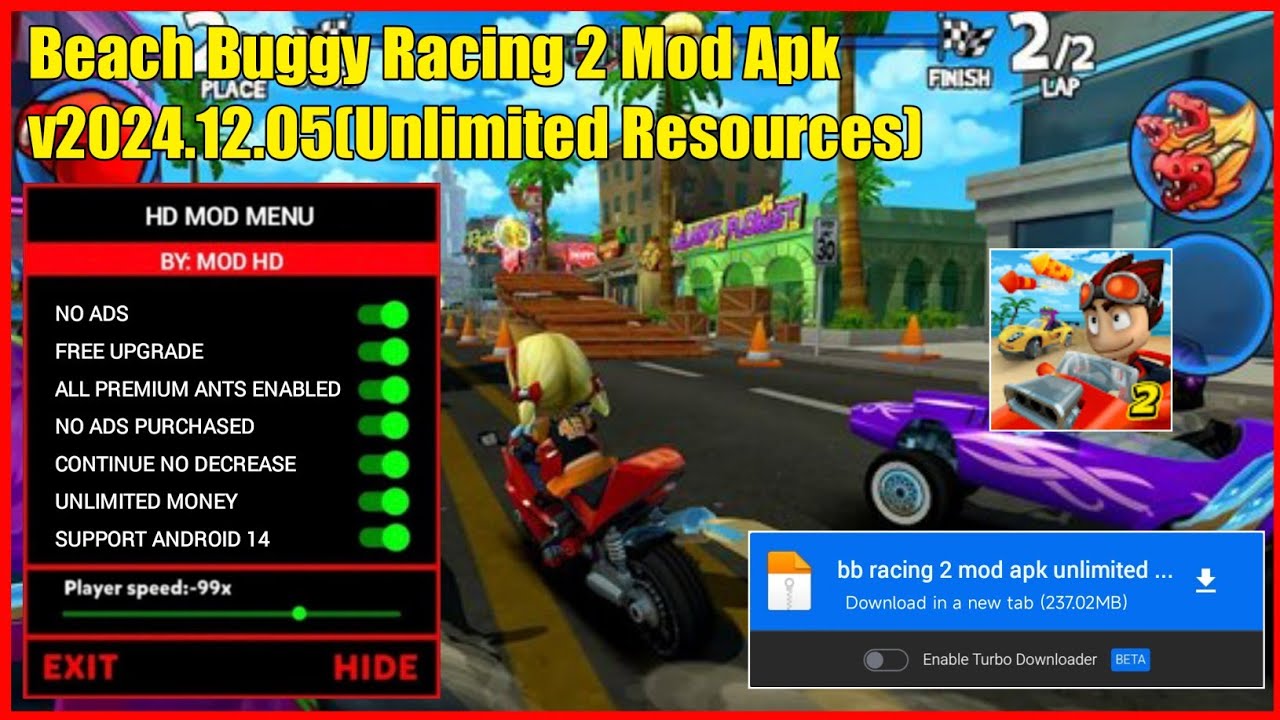 Bb Racing 2 Mod Apk No Password Offline Unlock All Car Pw Mediafıre ...