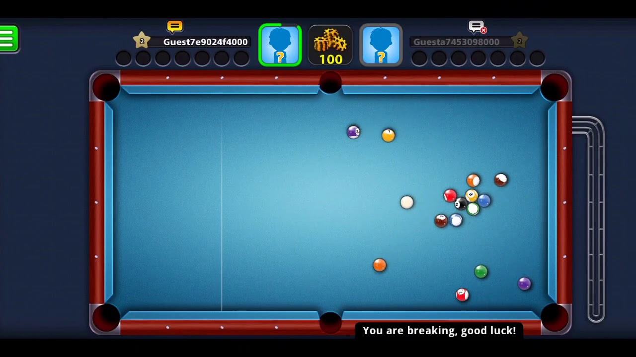 8 ball pool Guest play now! - YouTube