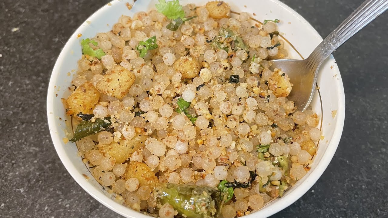 खिली खिली साबूदाना खिचड़ी की रेसिपी | sabudana khichdi recipe | DHRUV ...