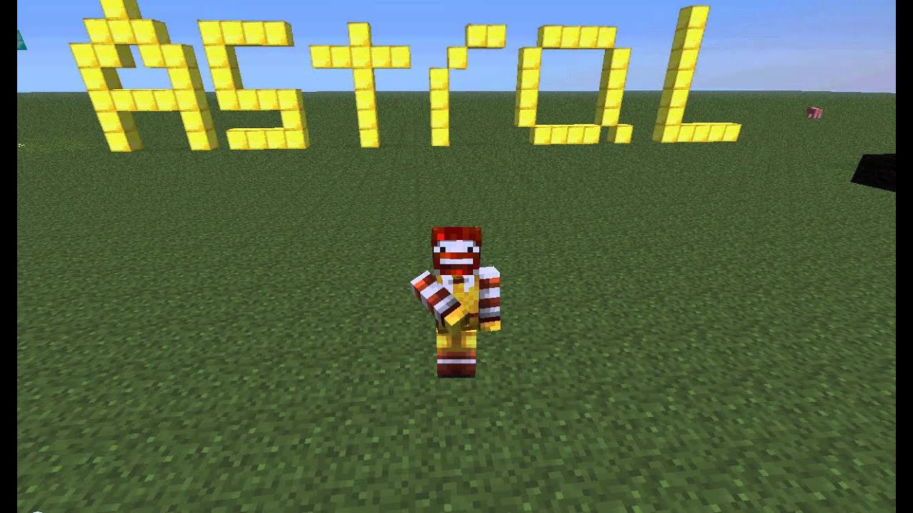 minecraft Ronald McDonald in my world - YouTube