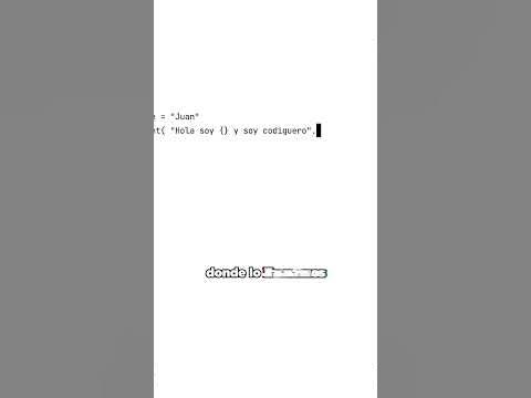 #strings formatting en #python usando format | Parte 3 #programacion #programadores - YouTube