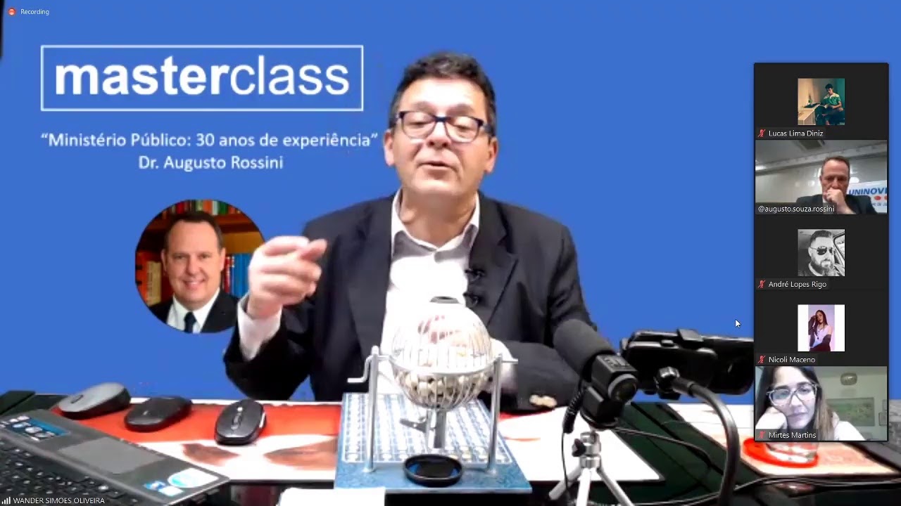 15/07/2020 "Ministério Público: Uma experiência de 30 anos" Palestrante ...