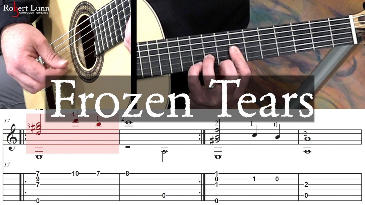 Frozen Tears - Full Tutorial with TAB - Classical Guitar - Robert Lunn ...
