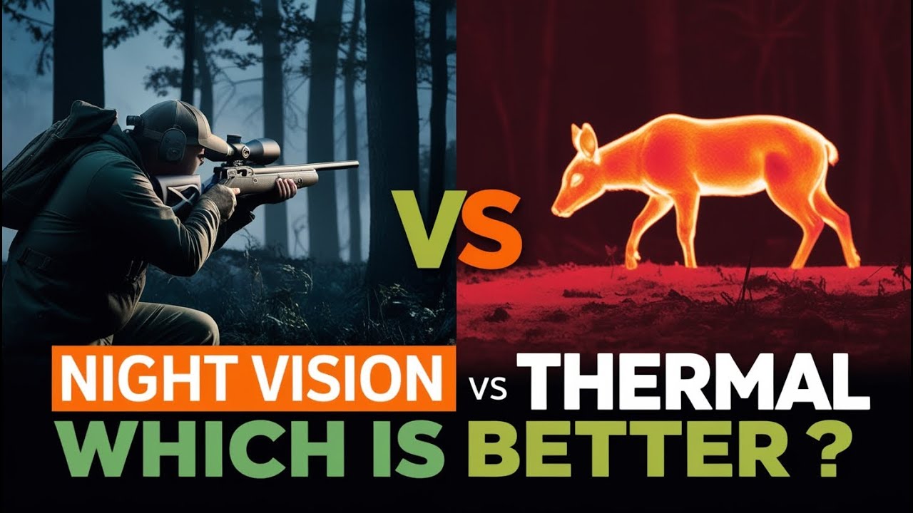 Night Vision Scopes VS Thermal Imaging Which Is Better For Hunting?" Details Comparison. - YouTube