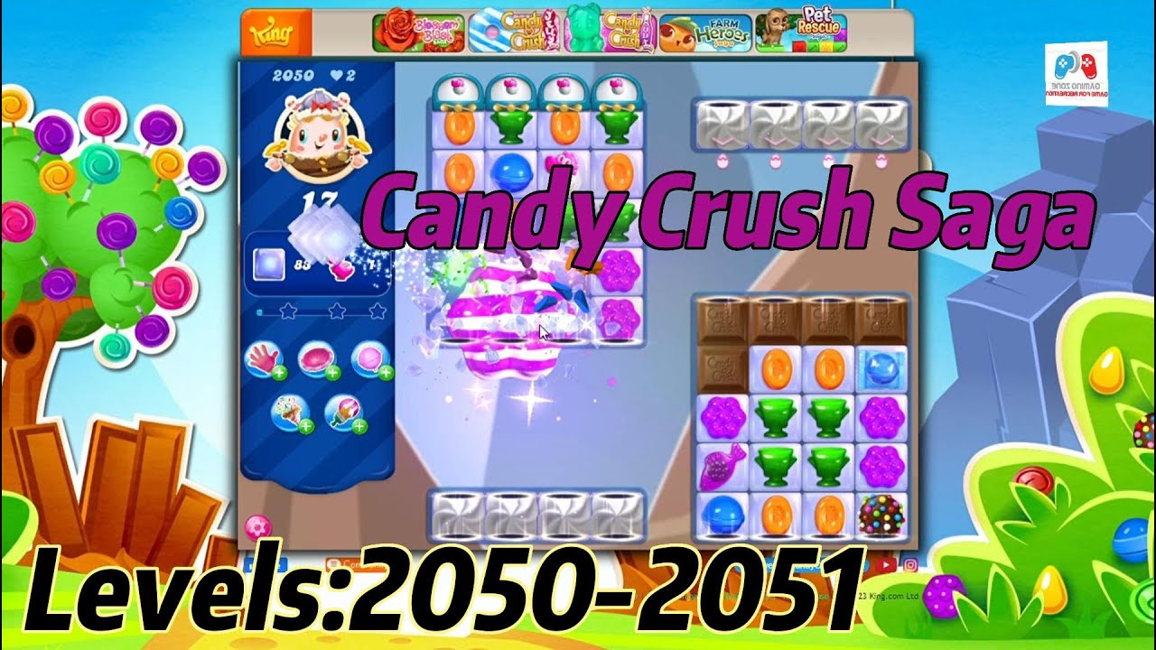 Candy Crush Saga Game, Levels 2050-2051: Conquer the Sweetest ...