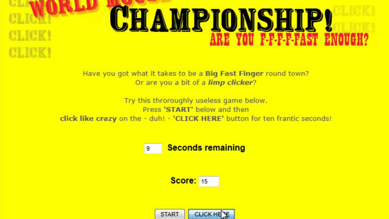 World Mouse Clicking Championship - YouTube