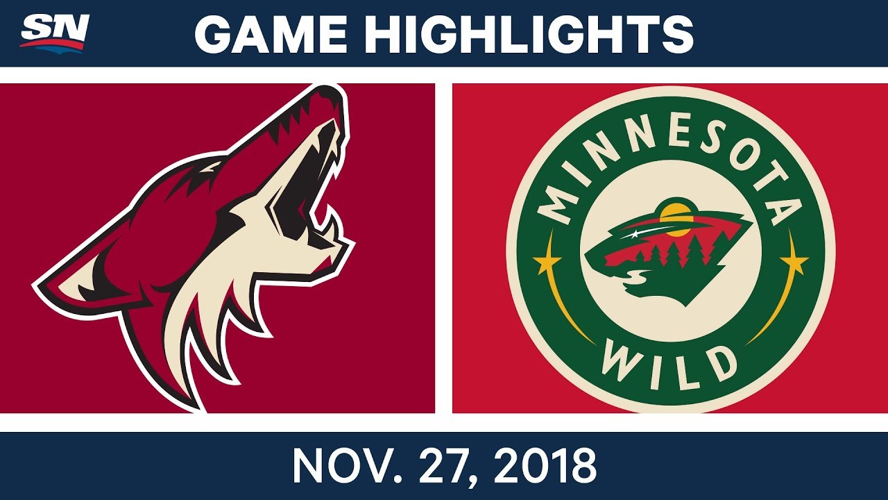 NHL Highlights | Coyotes vs. Wild - Nov 27, 2018 - YouTube