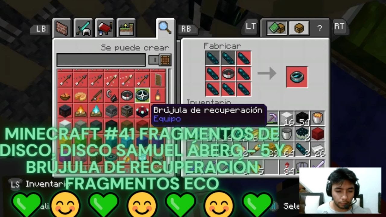 Minecraft #41 Fragmentos de disco Disco Samuel Áberg - 5 y Brújula de ...
