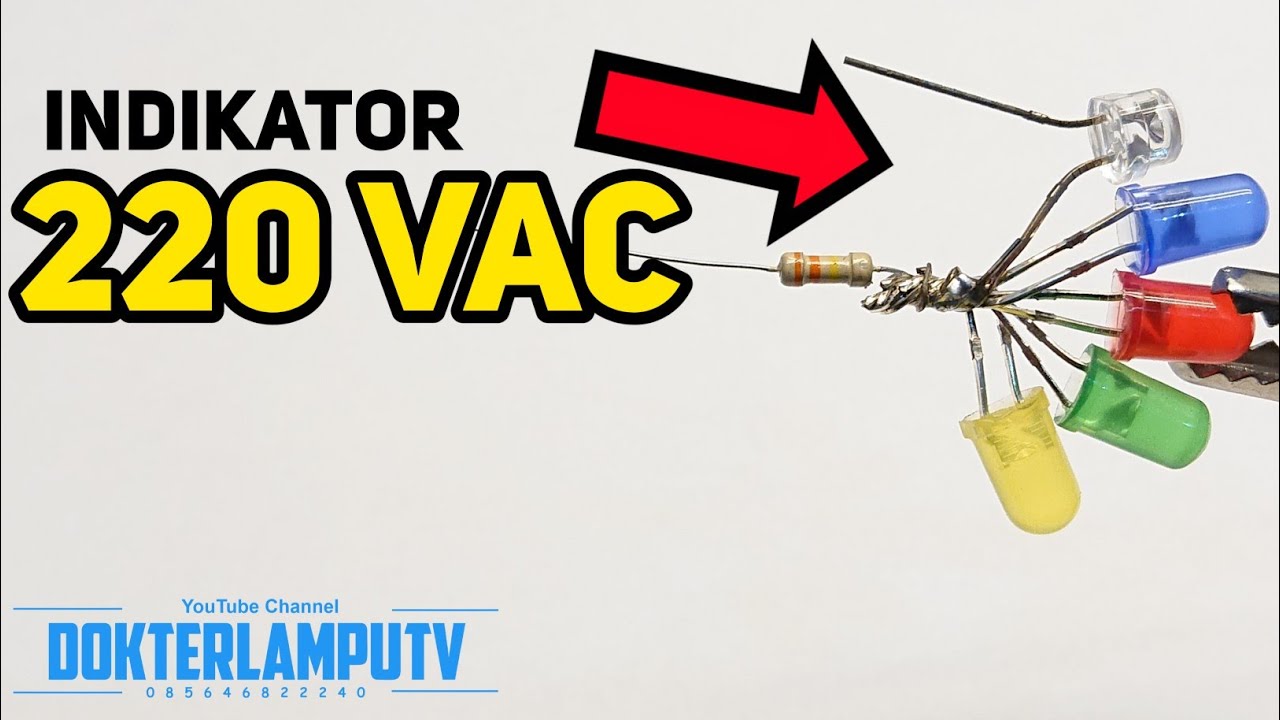 led indikator 220v sederhana - YouTube