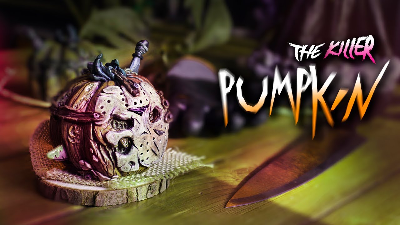 The Killer Pumpkin | Friday the 13th Inspired Halloween Sculpt - YouTube