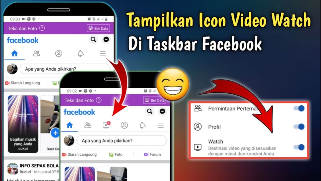 Cara Menampilkan Icon Video Watch Di Facebook Dengan Mudah - YouTube
