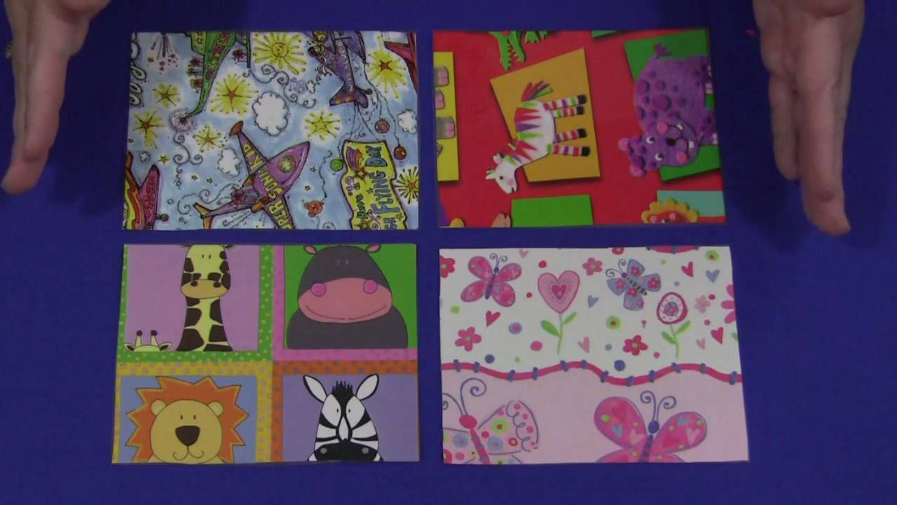 Wrapping Paper Matching Cards - YouTube