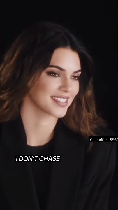 i don't chase I attract 🔥 Kendall Jenner #ytshort #kendalljenner #tiktok - YouTube