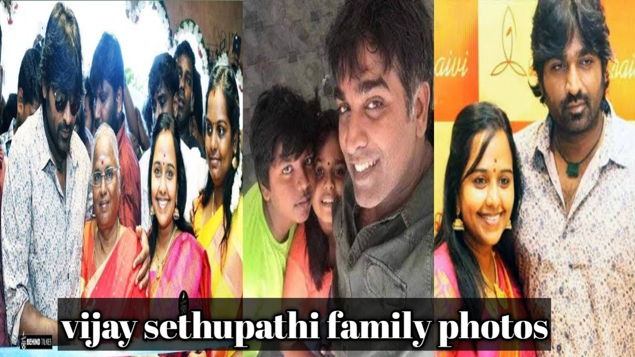 Actor Vijay sethupathi family photos - YouTube