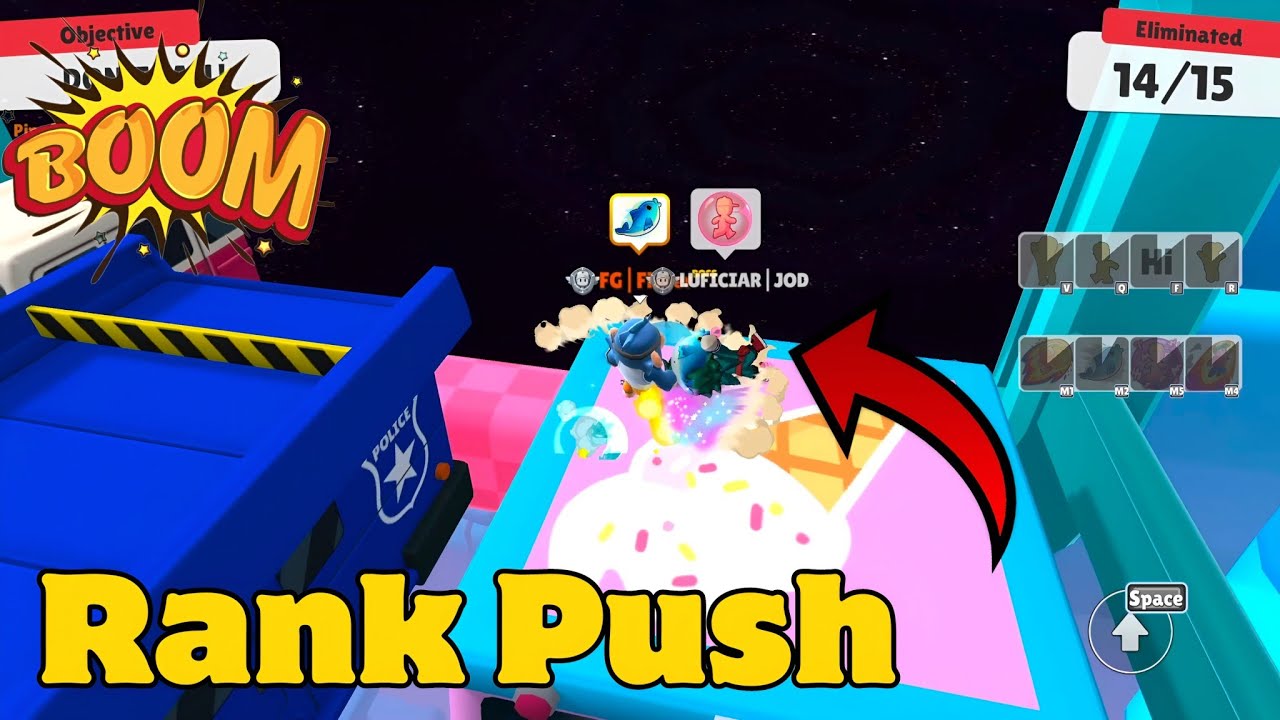 Stumble Guys Rank Push| Stumble Guys Gameplay| S6 Day/04 | Fisher ...