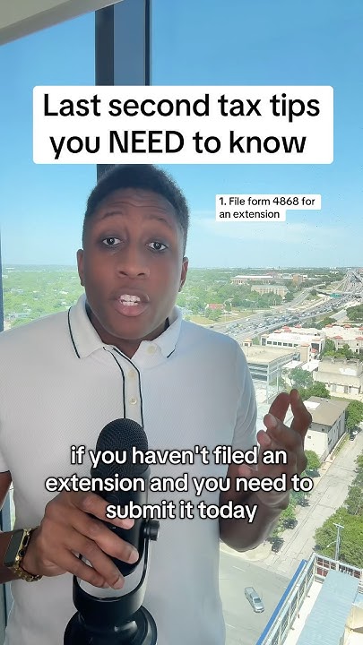 Last-Minute Tax Tips You Need Right Now #taxes #irs #taxfiling - YouTube