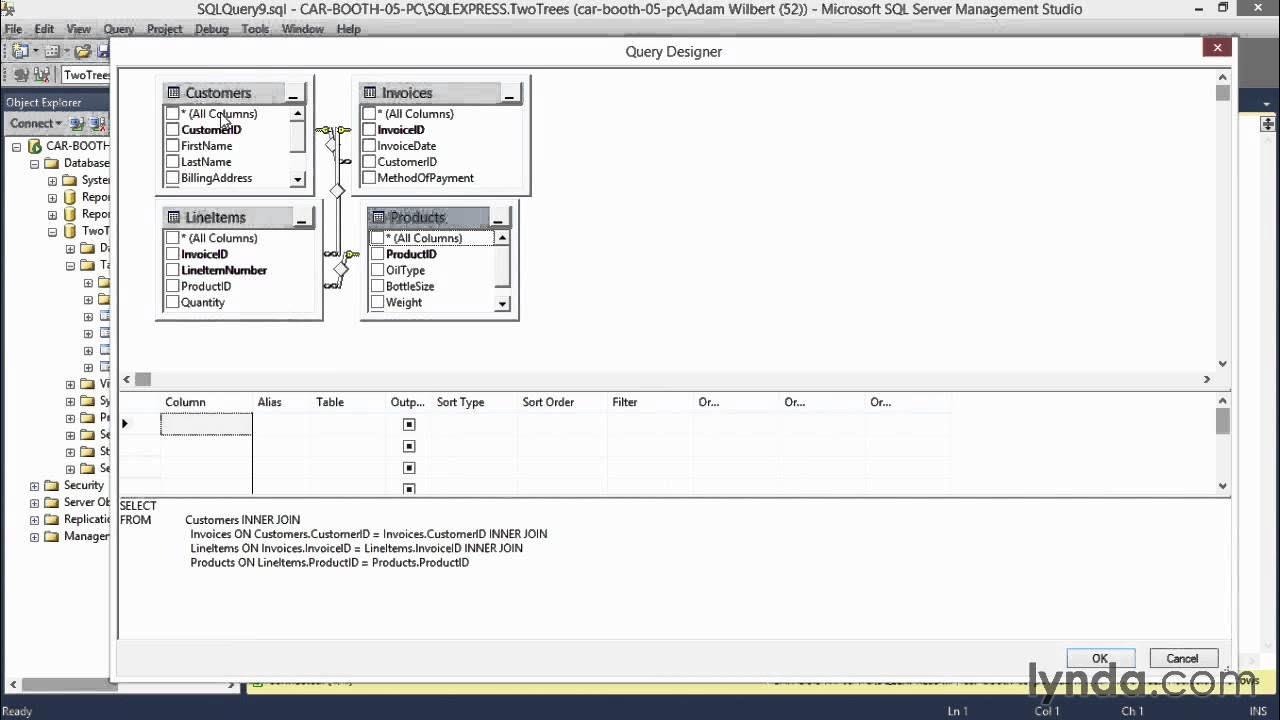 Tutorials - Relational Database Fundamentals 8/7 Creating views in SQL Server - YouTube