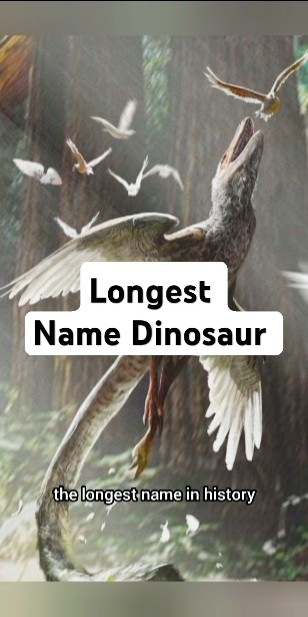 Longest name dinosaur #dinosaur #dinosaurs #dinosaurus #facts #science ...