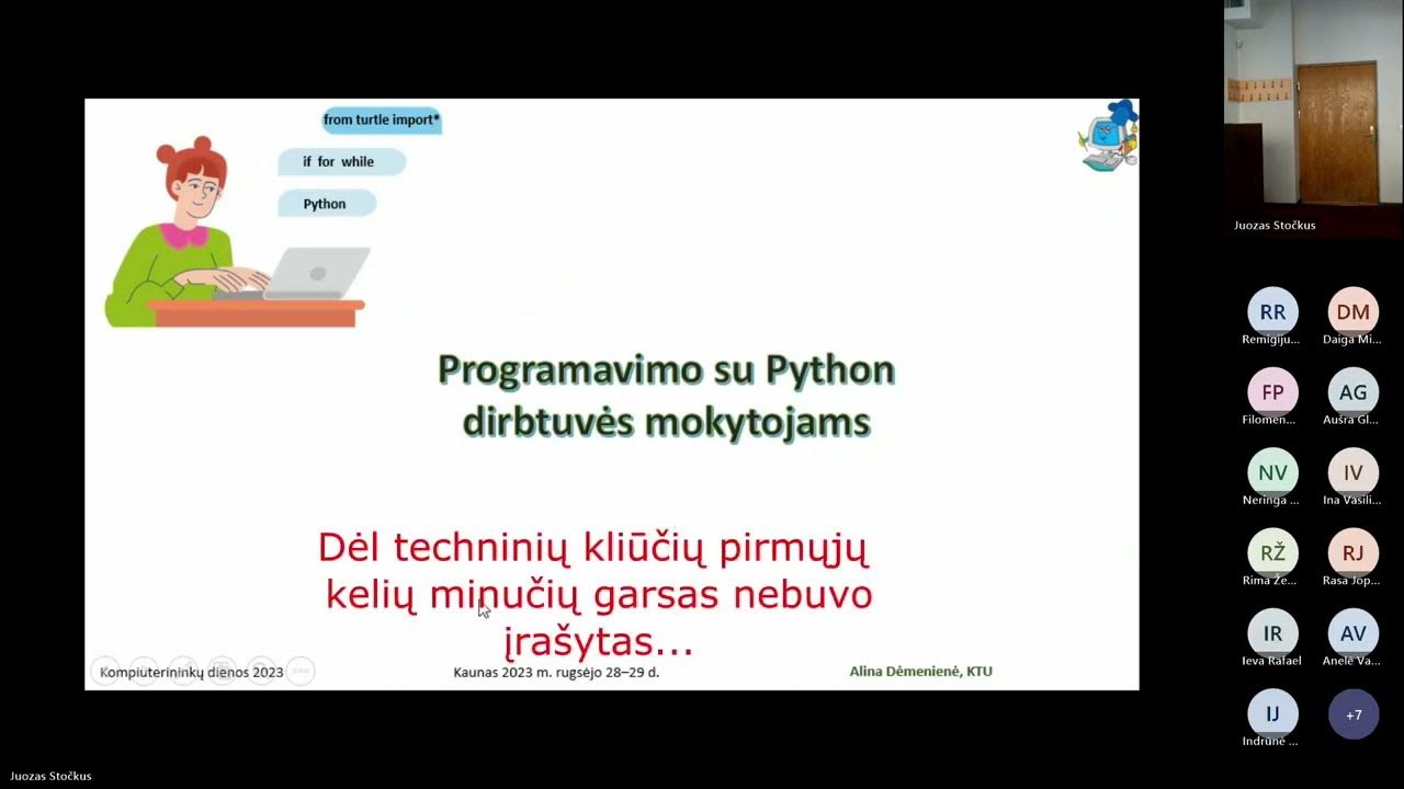Programavimo „Pythonu“ dirbtuvės - YouTube