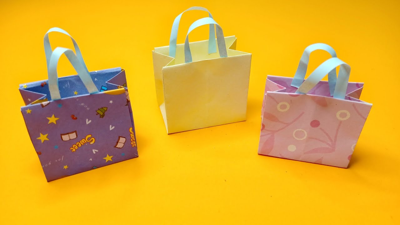 Origami small paper bag-Easy Tutorial for Beginners I Simply&Easy ...
