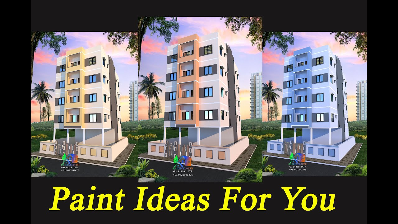 New Style Exterior House Design Building Color Combination Ideas | Best ...