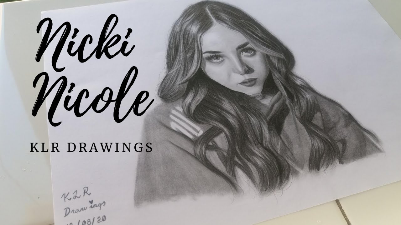 NICKI NICOLE - Drawing timelapse - YouTube