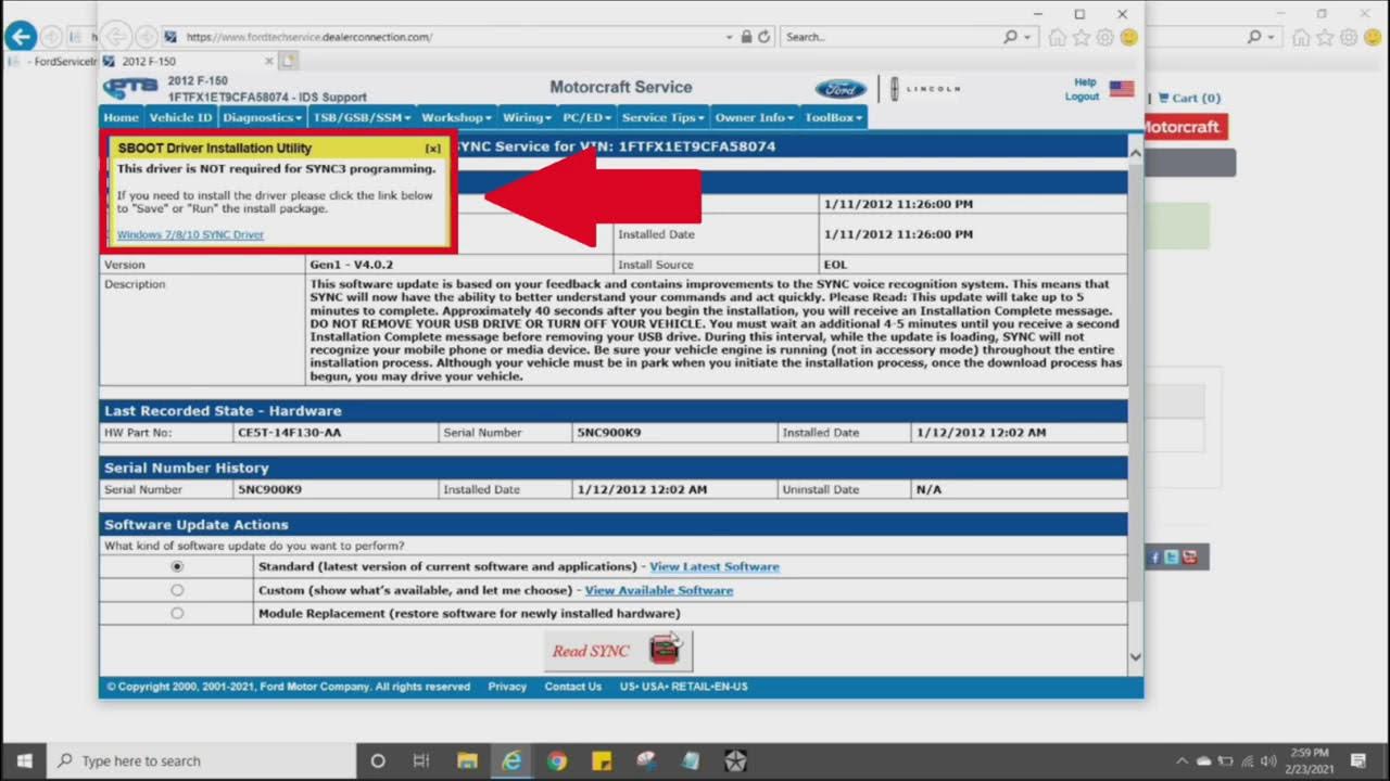Ford SYNC APIM Programming - YouTube
