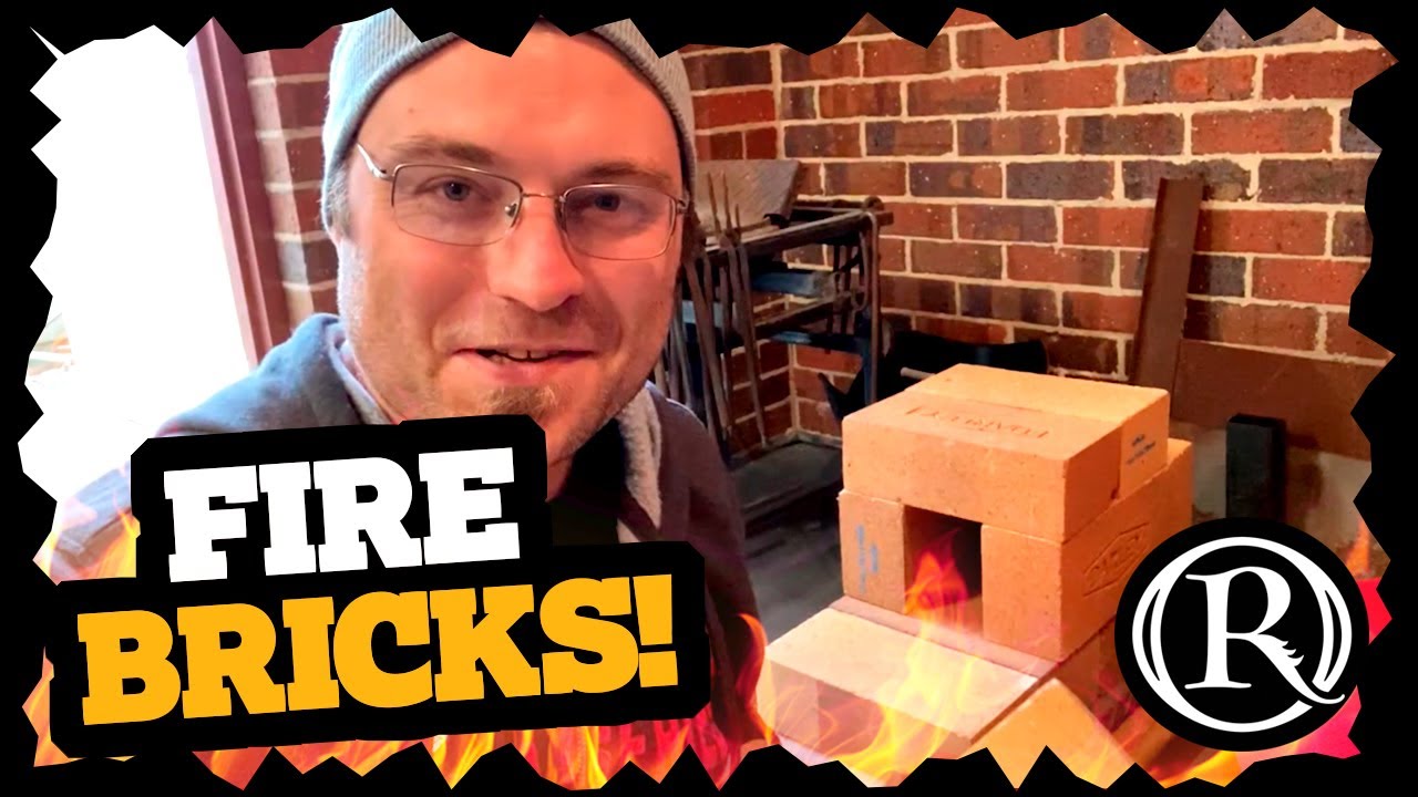 Gas Forge Fire Brick Stack for Blacksmithing - A Beginning! - YouTube
