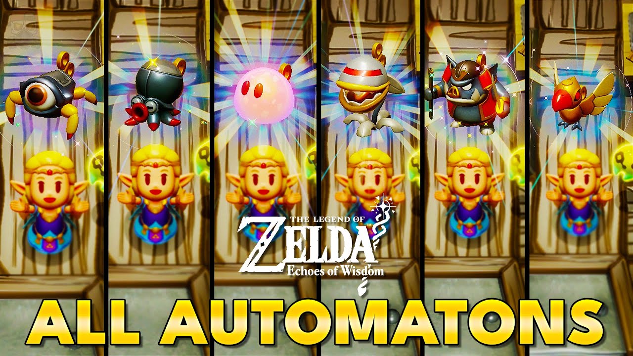 Zelda Echoes of Wisdom - How to Unlock ALL AUTOMATONS - YouTube