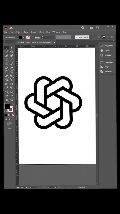 Chatgpt logo design in Adobe Illustrator #illustrator #tutorial #logo ...