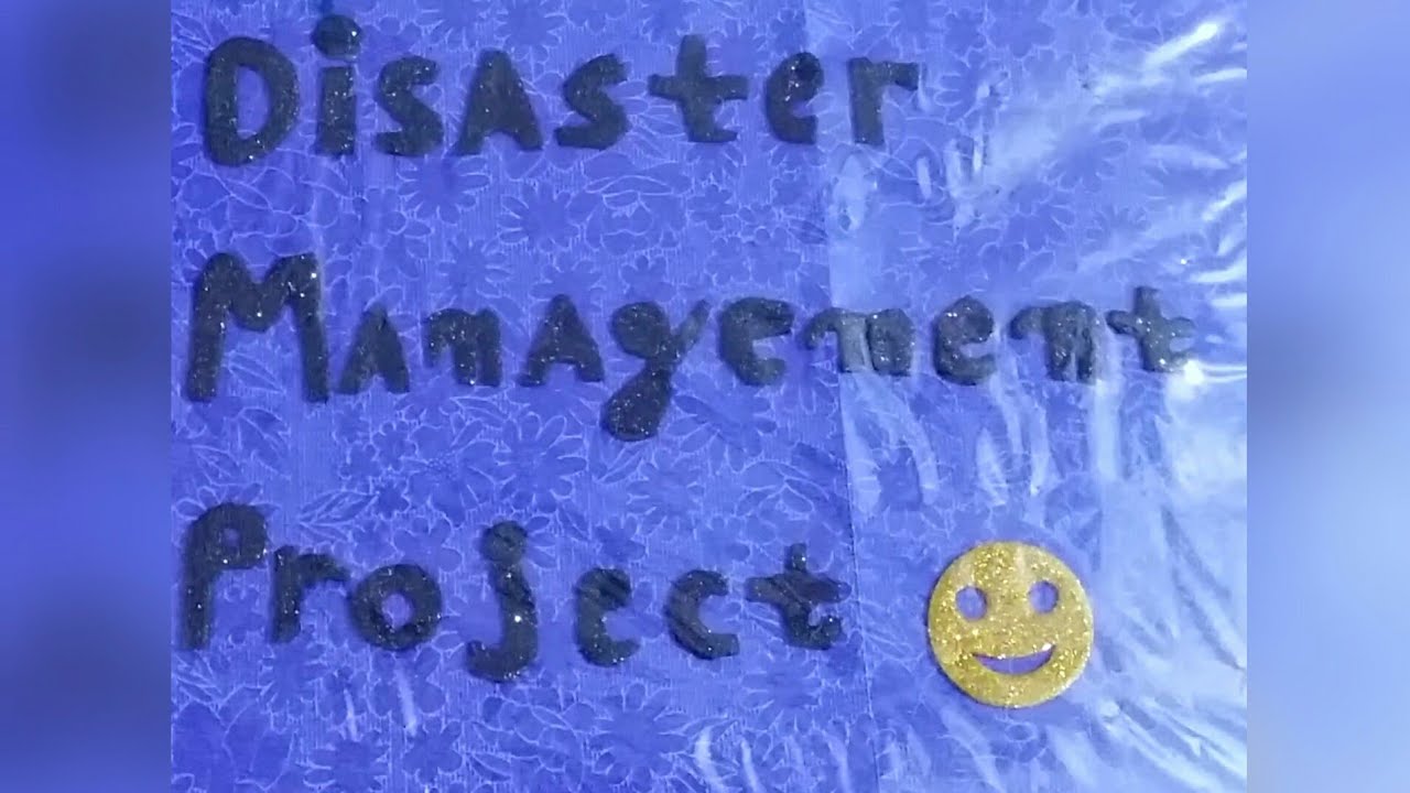 Disaster management project file for class 9th to 10th || Project file ...