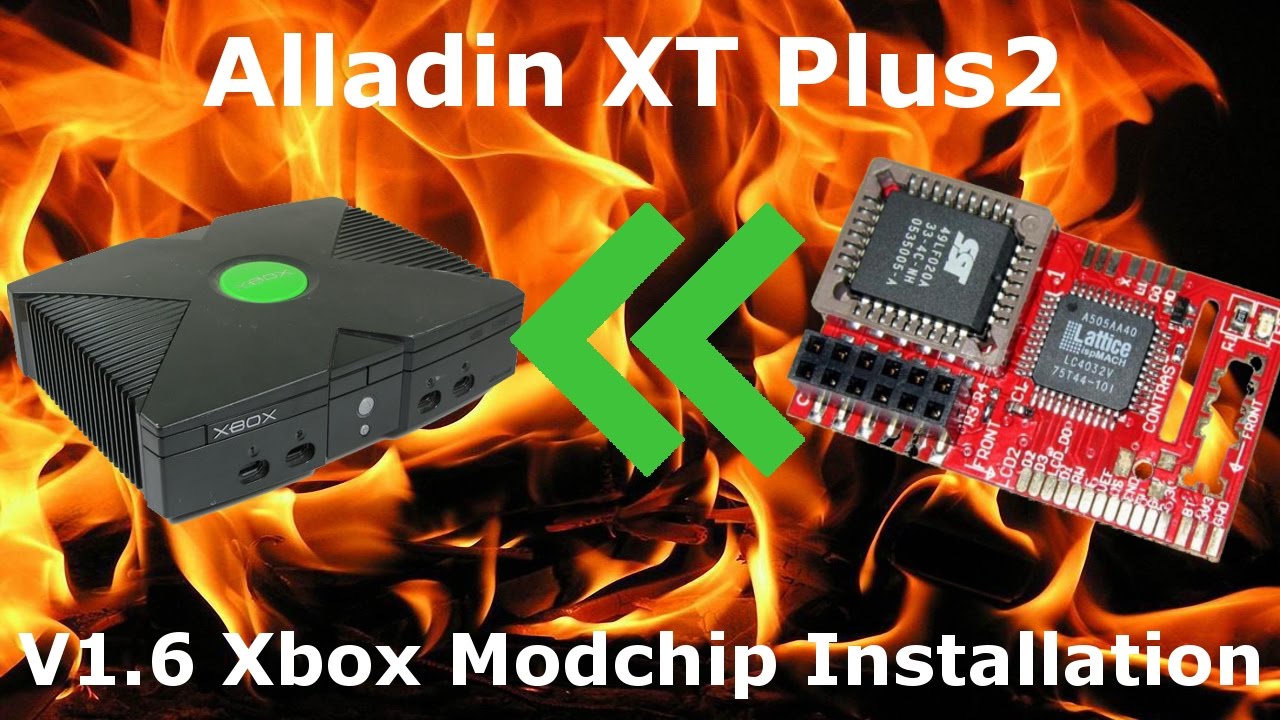 How to Install an Alladin XT Modchip in a v1.6 Xbox - YouTube
