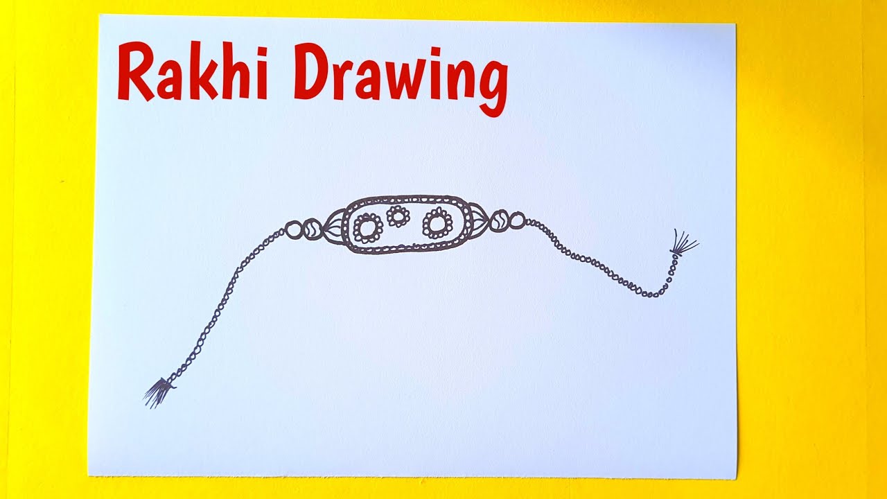 Rakshabandhan Special Rakhi Drawing || Beautiful Rakhi Drawing || How ...