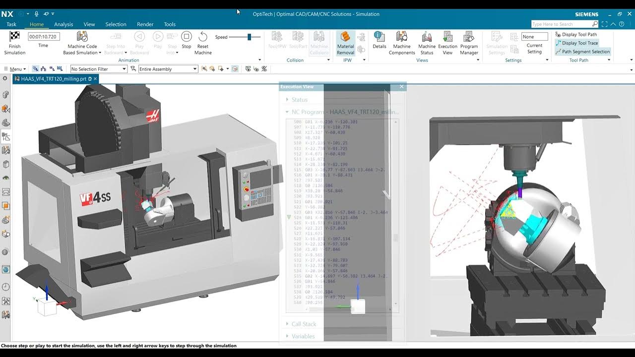 NX Post CNC 5 trục Haas VF4SS TRT120 (Haas VF4SS TRT120 NX ...