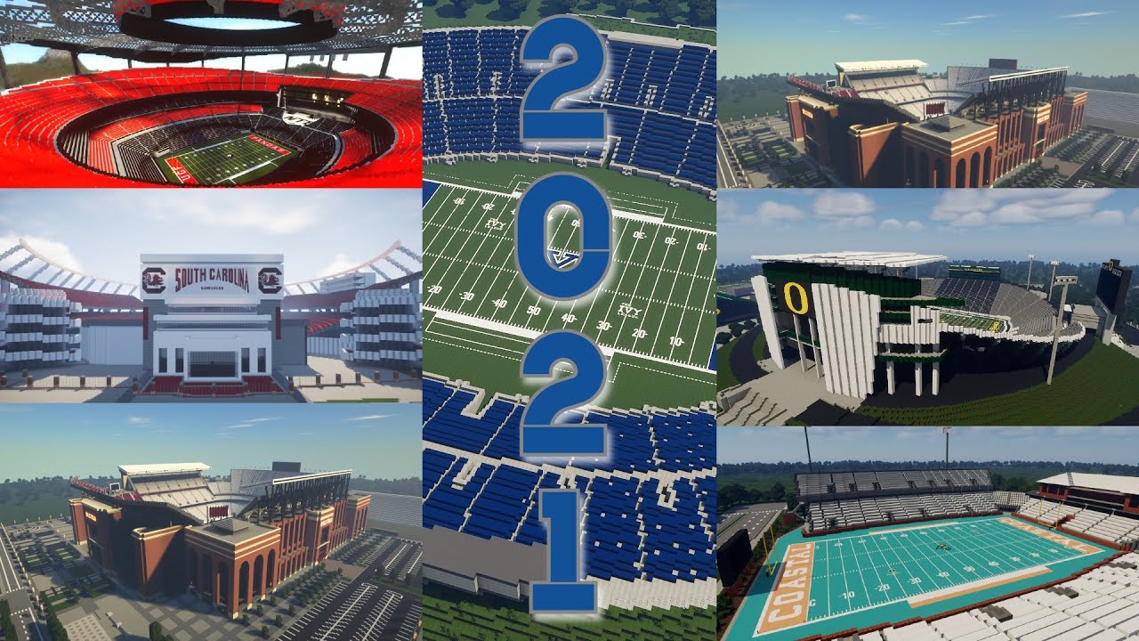 Minecraft College Football Stadiums from this year! | 42 Pineapples ...