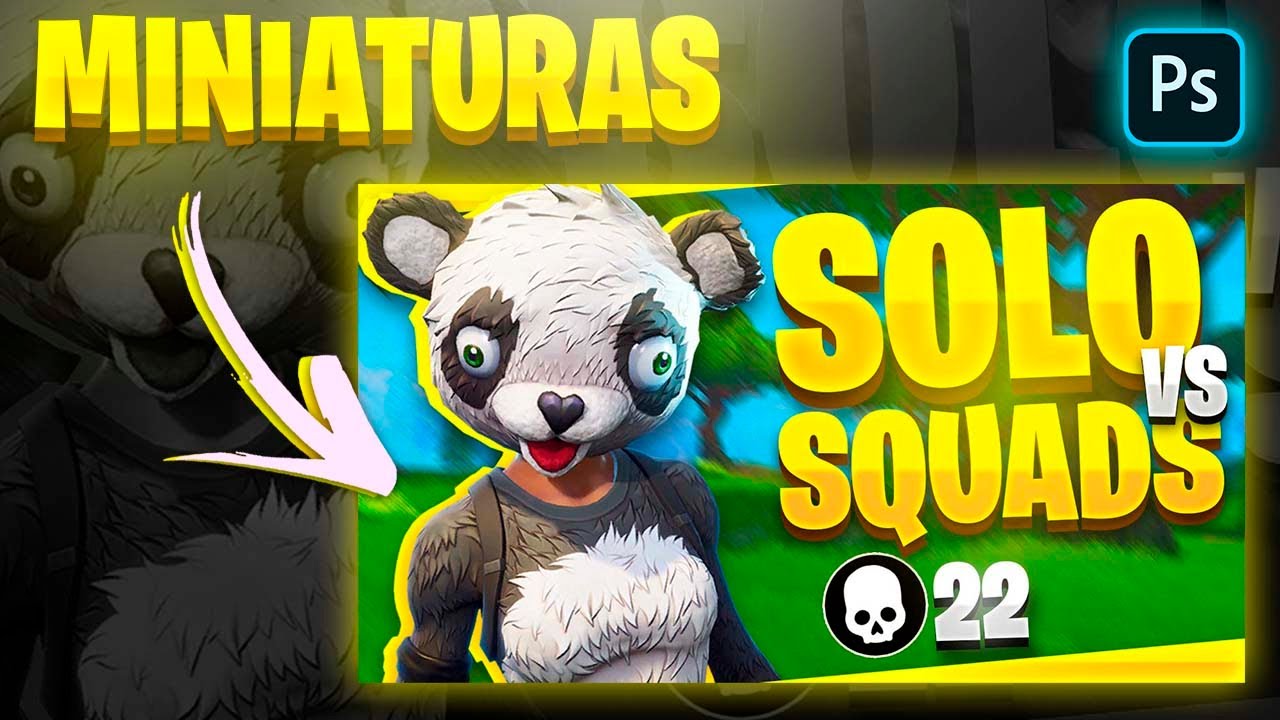 COMO HACER LAS MEJORES MINIATURAS DE FORTNITE | TUTORIAL PHOTOSHOP ...