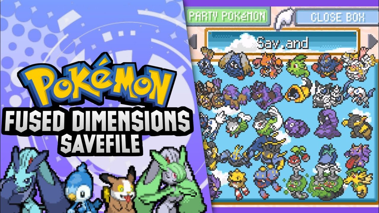 Pokemon Fused Dimensions v1.6 Ultimate Savefile (Pokegirl Gamer) - YouTube