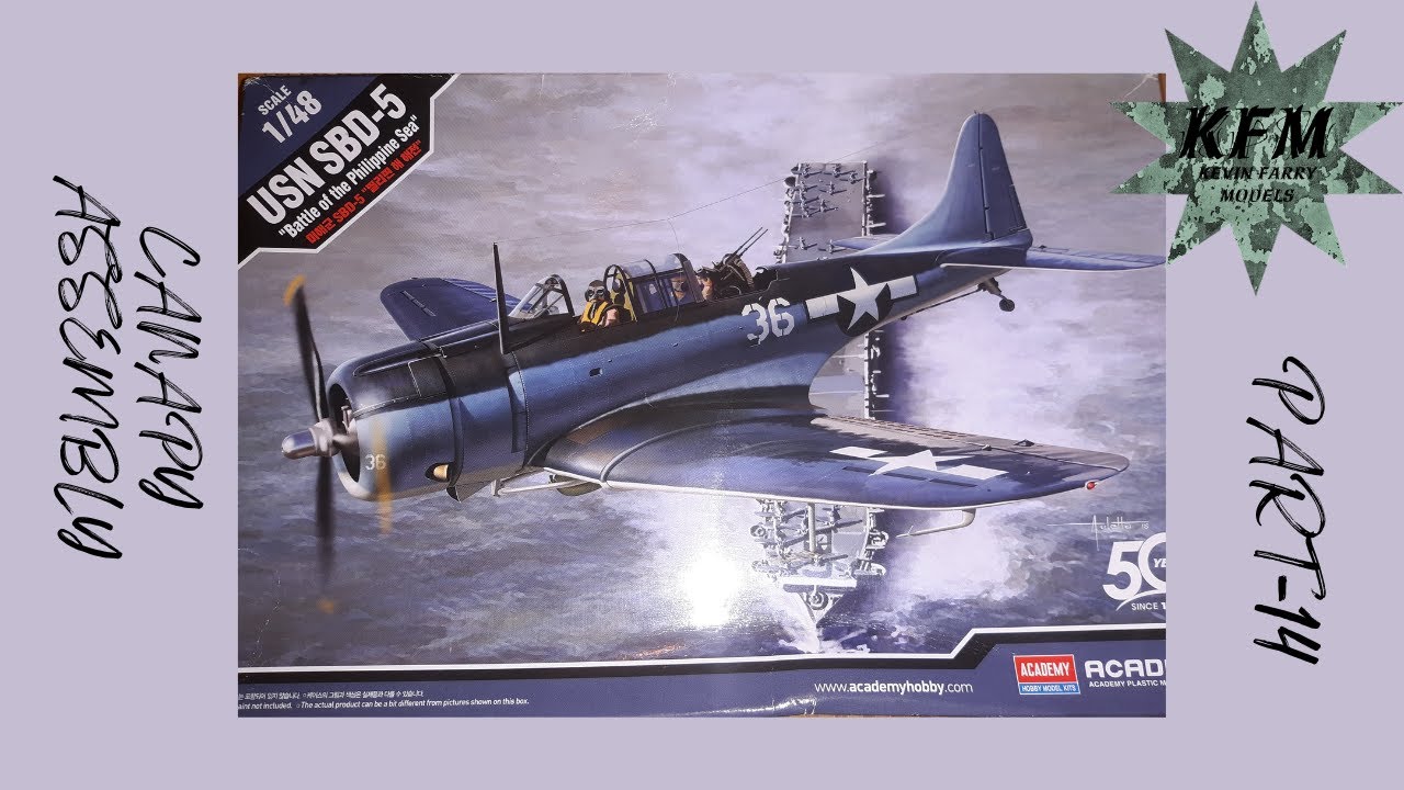 ACADEMY USN SBD-5 DAUNTLESS PART-14 CANOPY ASSEMBLY - YouTube