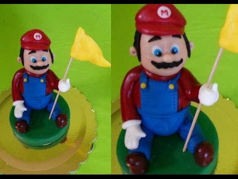 Tutorial Super Mario Bros Cake Topper per torta decorata in pasta di ...