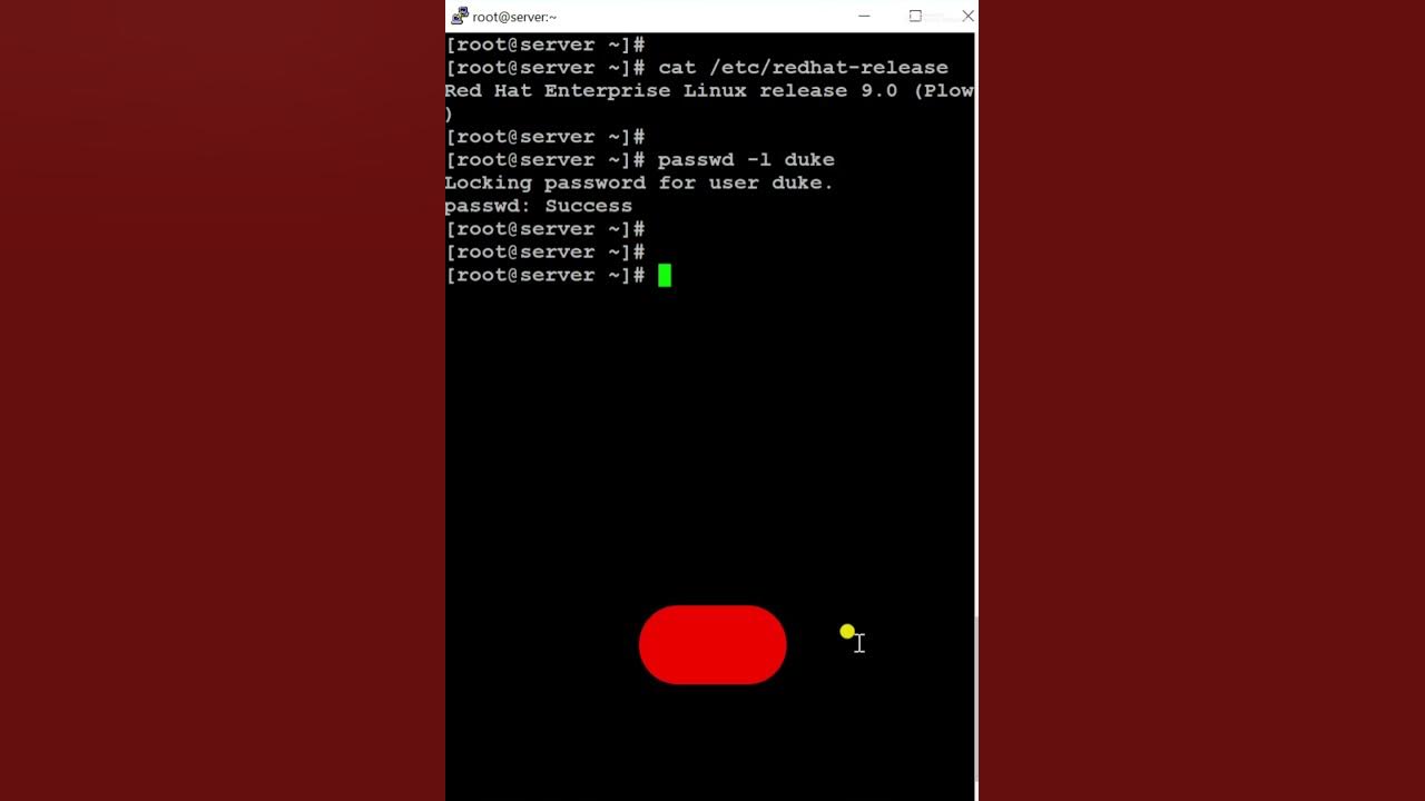 Lock Password of a User in Linux | RHEL/CentOS/Ubuntu #linux #linuxcommands #shorts # ...