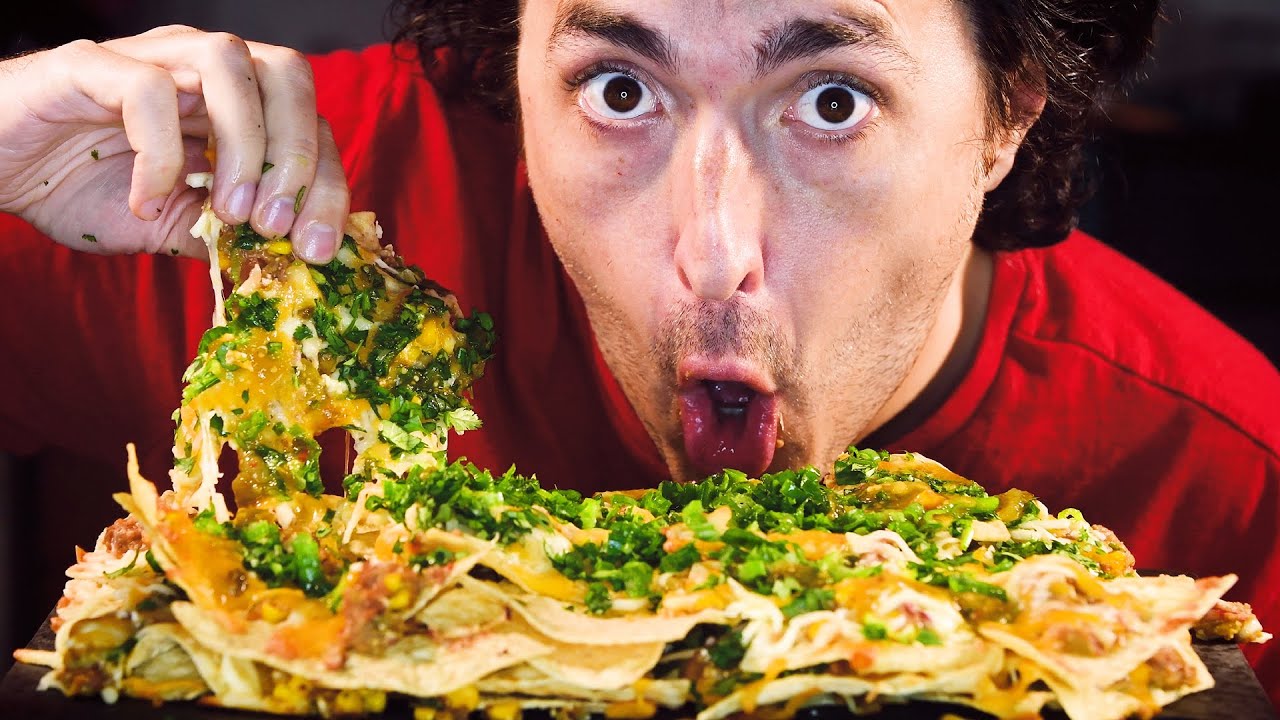 ASMR Eating CHEESY Nacho FEAST ! * mukbang no talking NOMNOM * - YouTube