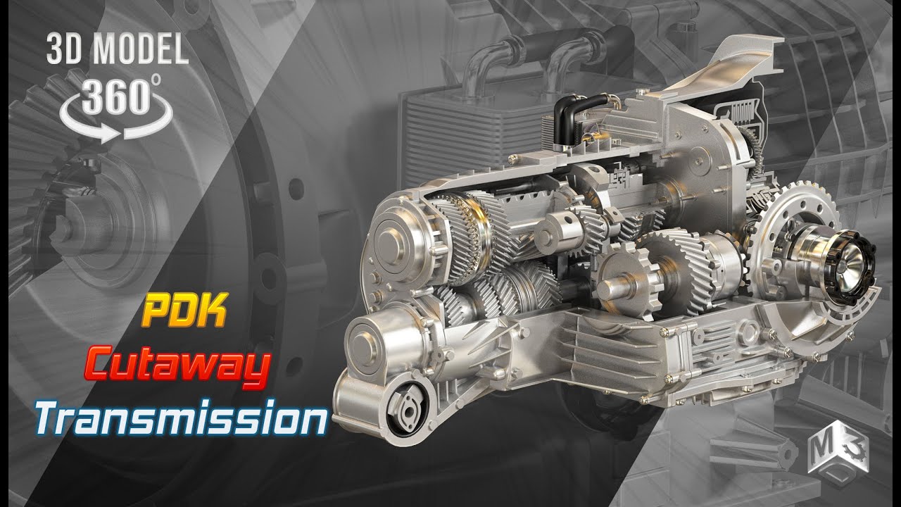 PDK Transmission Cutaway 3d Model |A Mind-Blowing 3d Model Animation ...