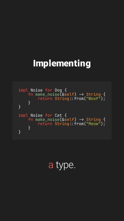 Traits Rust Programming Shorts Rustlang Youtube