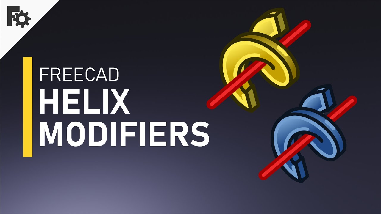 3D modeling FreeCAD 0.19 - Additive & Subtractive Helix - YouTube