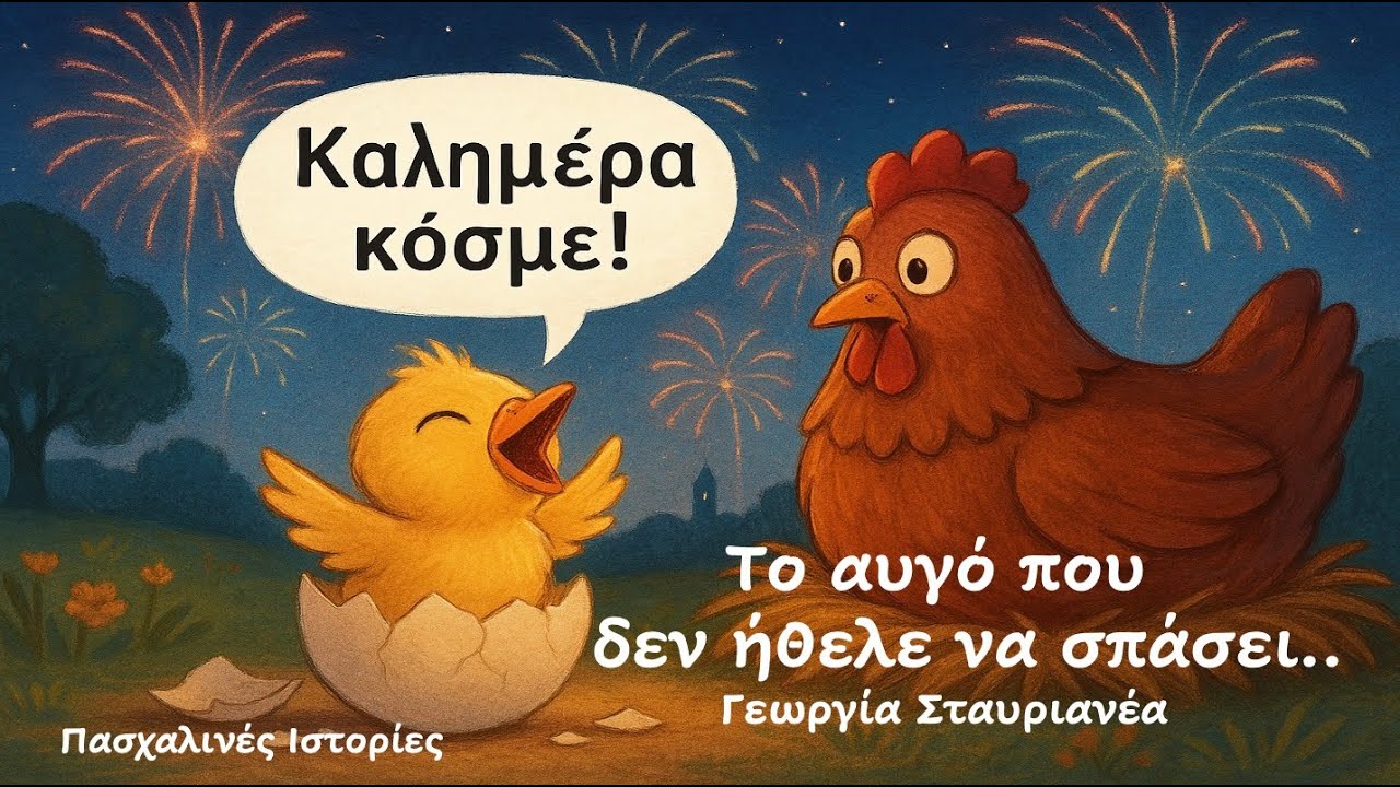 Το αυγό που δεν ήθελε να σπάσει.. Γεωργία Σταυριανέα.. Παραμύθι.. Logo ...