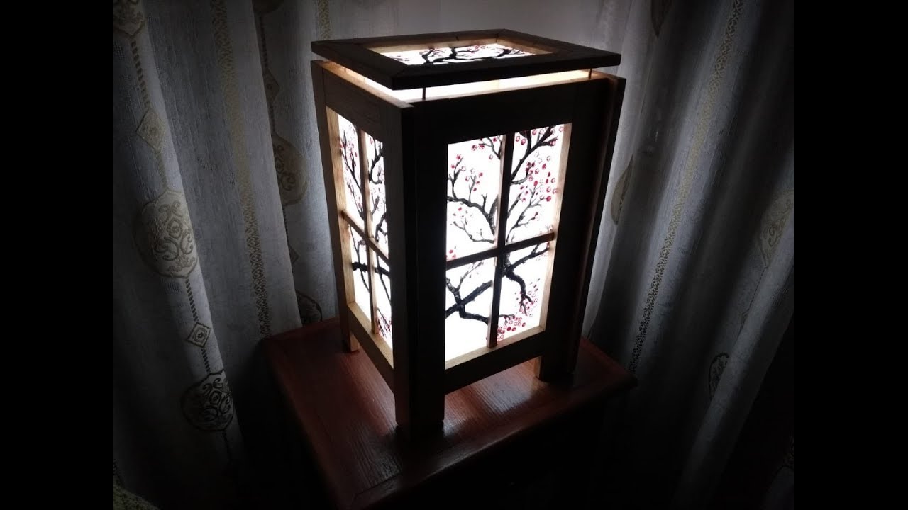 Paper Lantern Table Chinese Lamp - Final Part - YouTube